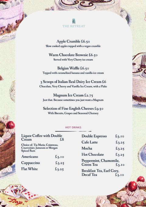 The Retreat Menu - theretreatstaines.co.uk