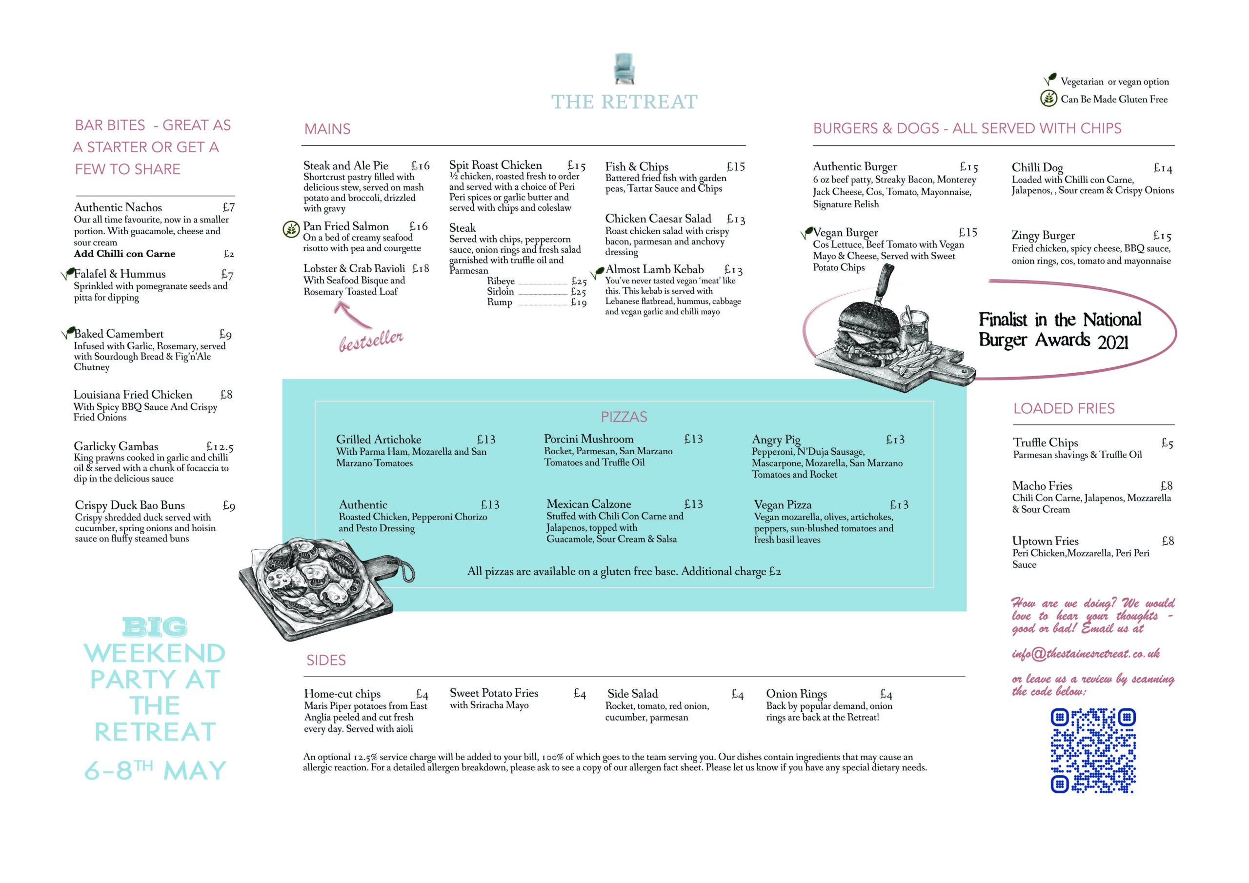 The Retreat Menu - theretreatstaines.co.uk